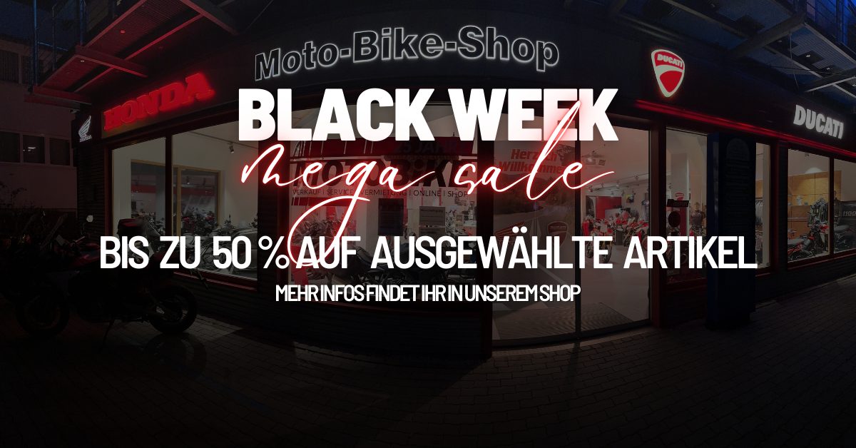 Black Week 2024: Mega-Sale bei MOTOBIKE.de in Offenburg