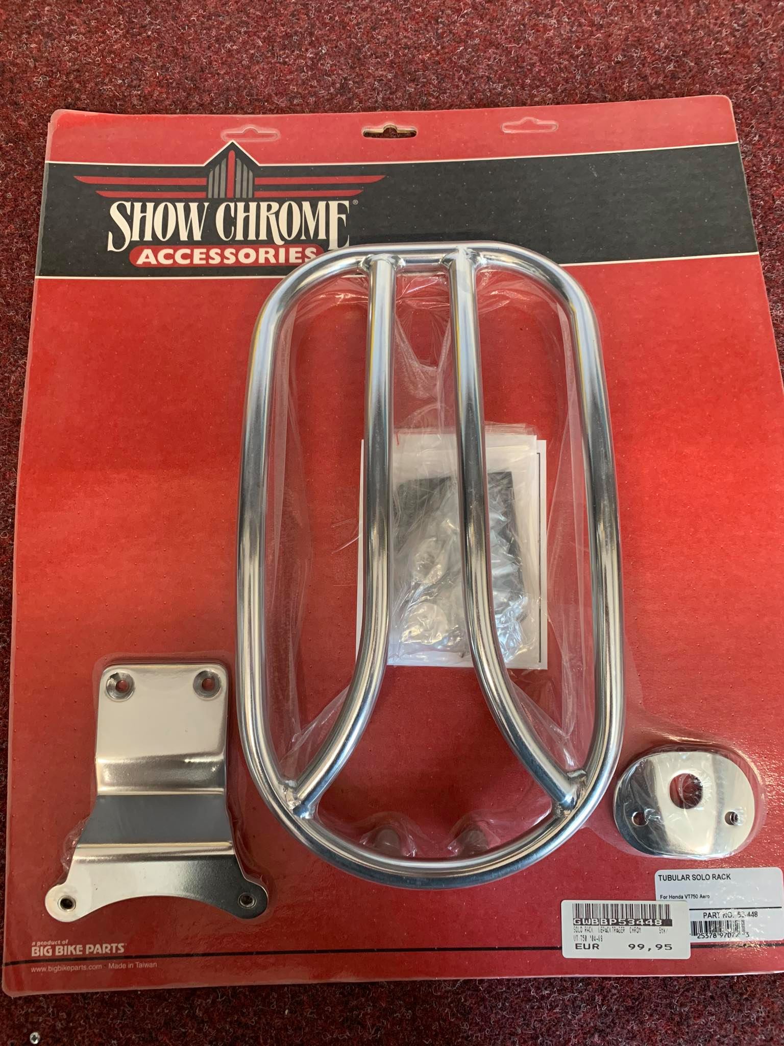 Big Bike Parts SOLO RACK GEPÄCKTRÄGER CHROM Honda VT750 2004 - 2008 ...