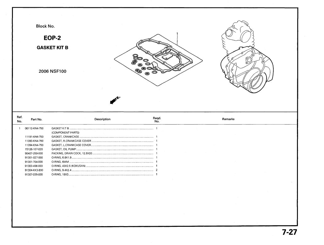 Honda PACKUNG, ABLASSHAHN 12.5X, Honda-Teilenummer 90407259000 ...